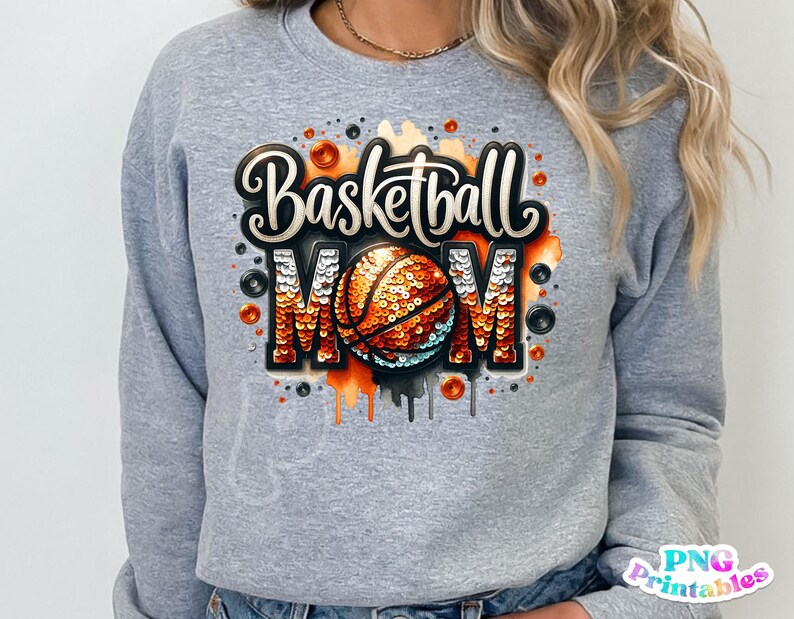 Senior Mom Basketball Png - Basketball Png - Print File - Glitter and Sequins - Sublimation ...