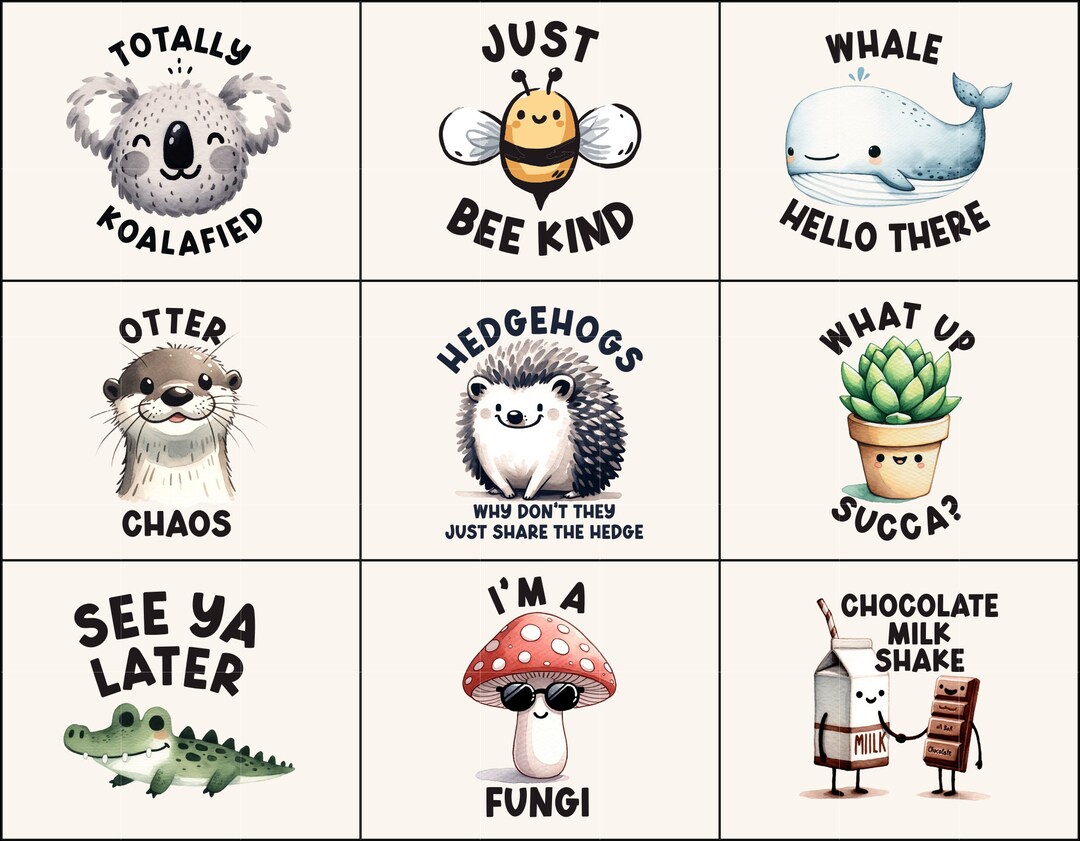 Punny Kids Shirt Png Bundle 1 - Funny Png - Print File - Funny Kids ...