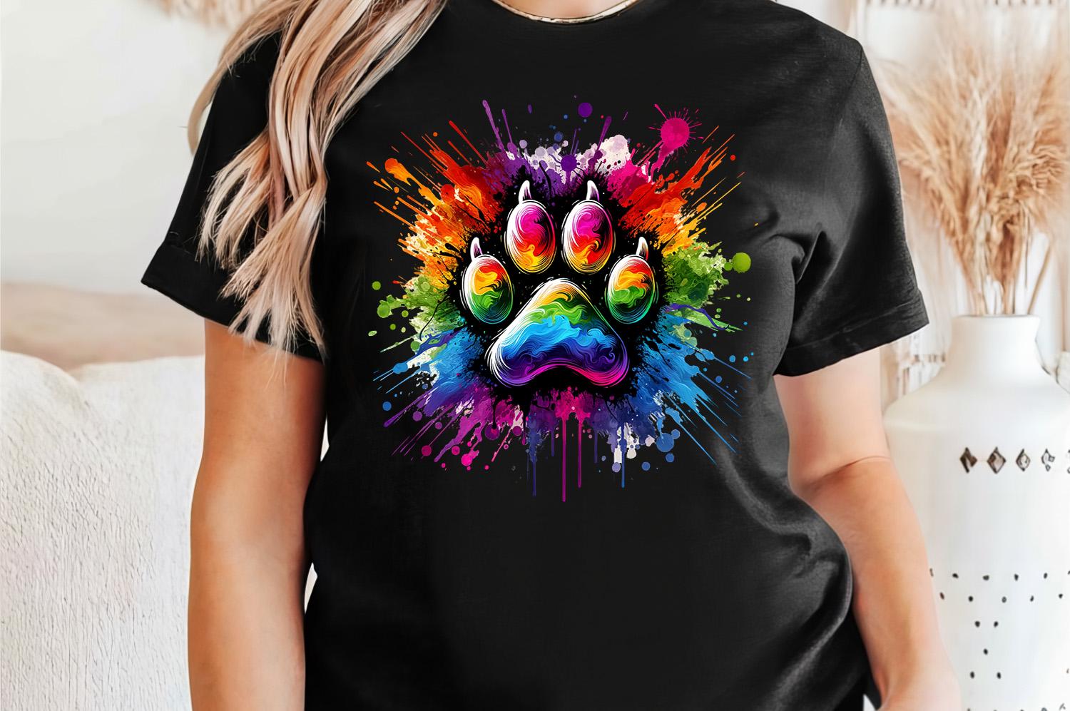 Dog Png - Paint Splash Dog Paw Print Png - Print File - Dog Lover ...