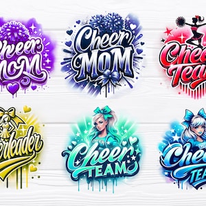 Cheer Png Bundle - Airbrushed Cheer Png Bundle - Print File ...