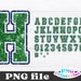 Glitter Sport Alphabet Png Green and Gold Glitter Alphabet Png Print ...