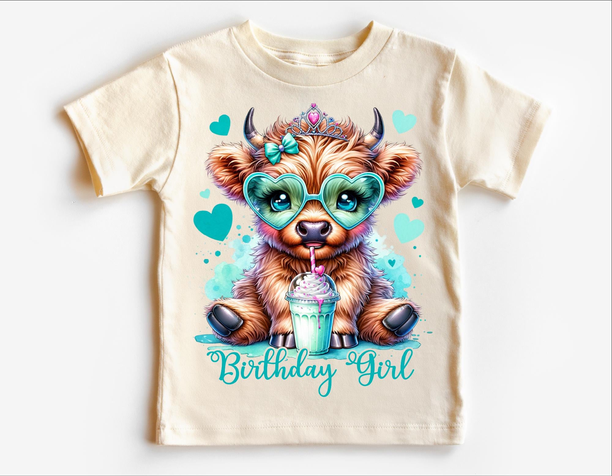 Birthday Png - Highland Cow Birthday Png - Print File - Birthday Girl ...