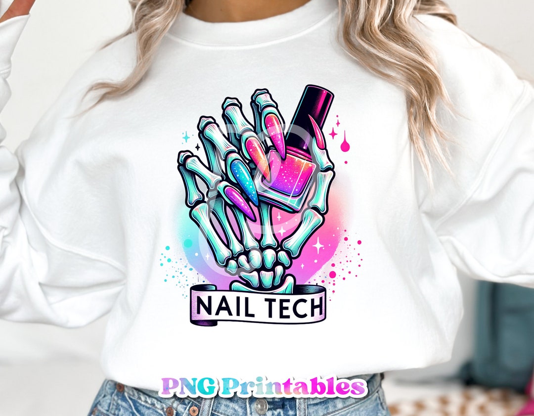 Nail Tech Png Occupation Png Print File Nail Tech Sublimation Design ...