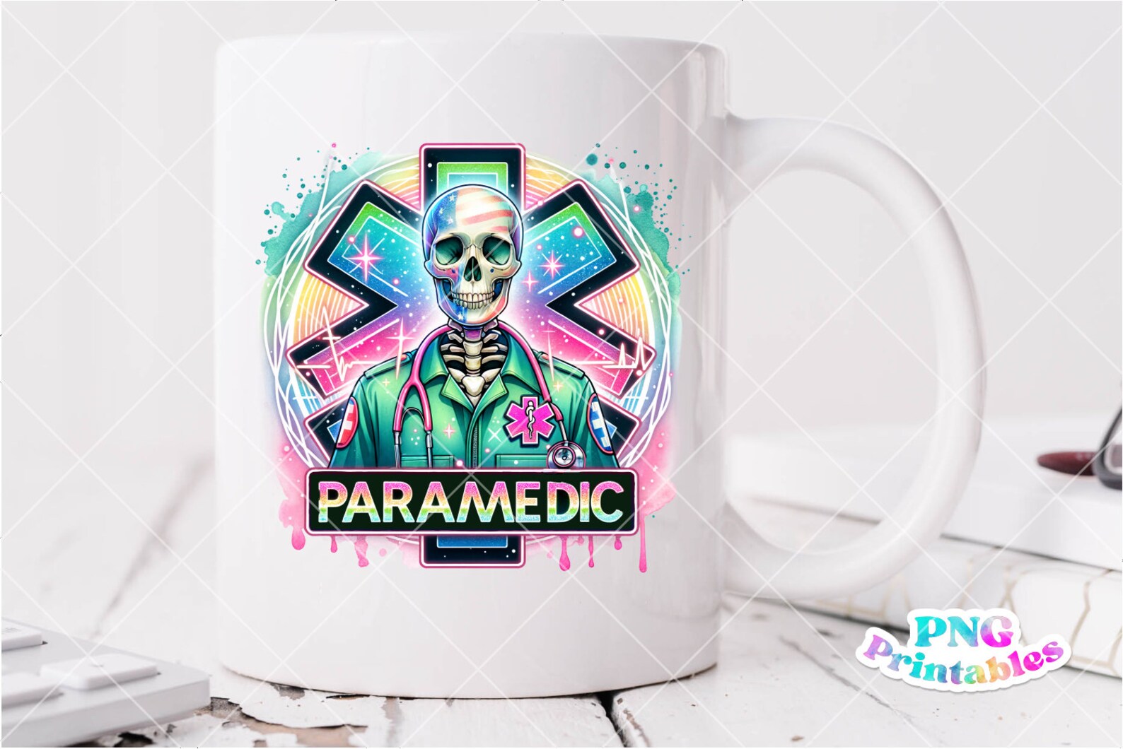 Paramedic Skeleton Png - Occupation Png - Print File - Paramedic ...