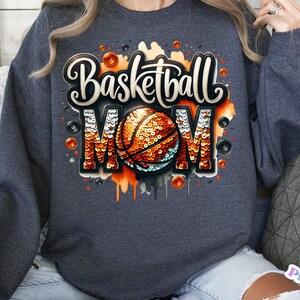 Senior Mom Basketball Png Basketball Png Print File Glitter and Sequins Sublimation Design ...
