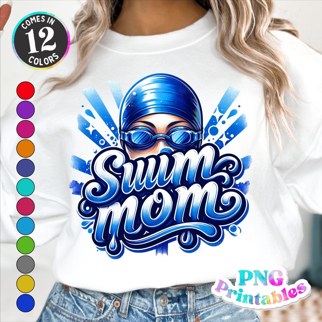 Swim Mom Png - Swim Png - Print File - Sublimation Design - Sports Png ...