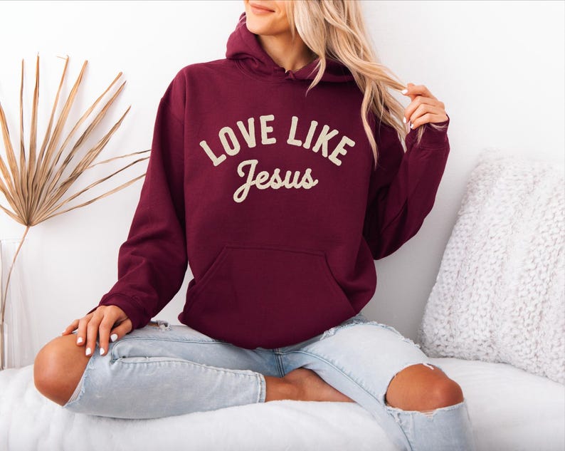 Love Like Jesus Png - Christian Png - Faux Yarn Christian Shirt Png ...