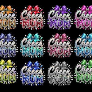 Sequin Cheer Mom Png - Cheer Png - Print File - Sublimation Design - Sports Png - Digital ...
