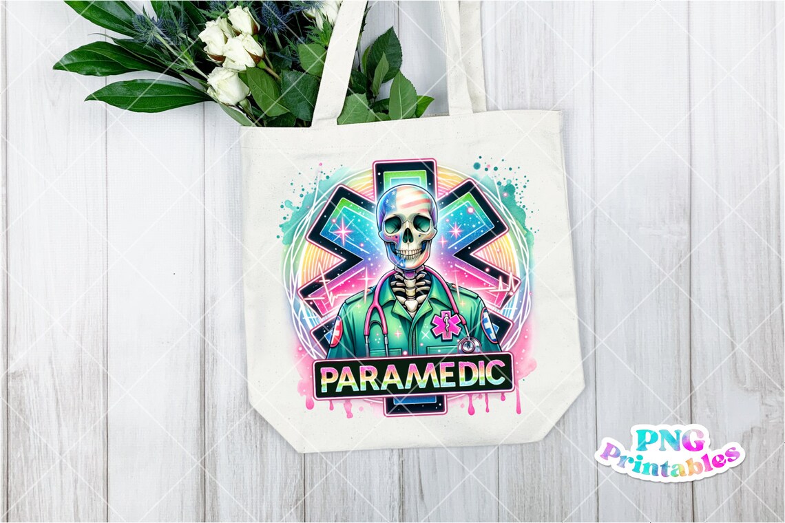 Paramedic Skeleton Png - Occupation Png - Print File - Paramedic ...