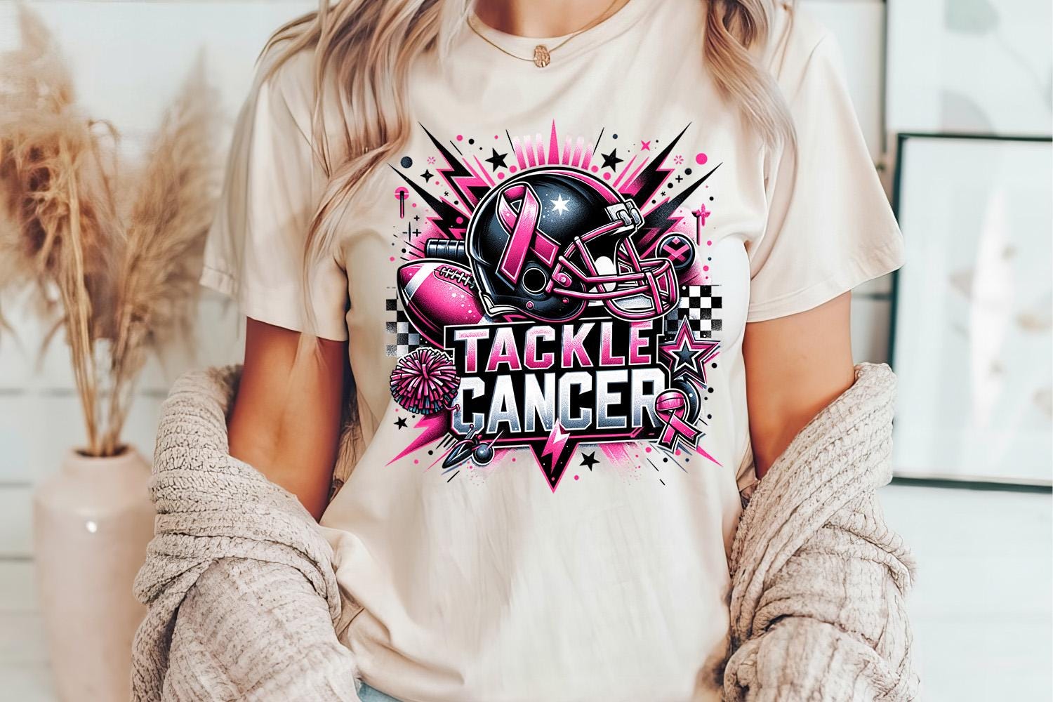 Tackle Cancer Football Png - Football Png - Print File - Sublimation ...