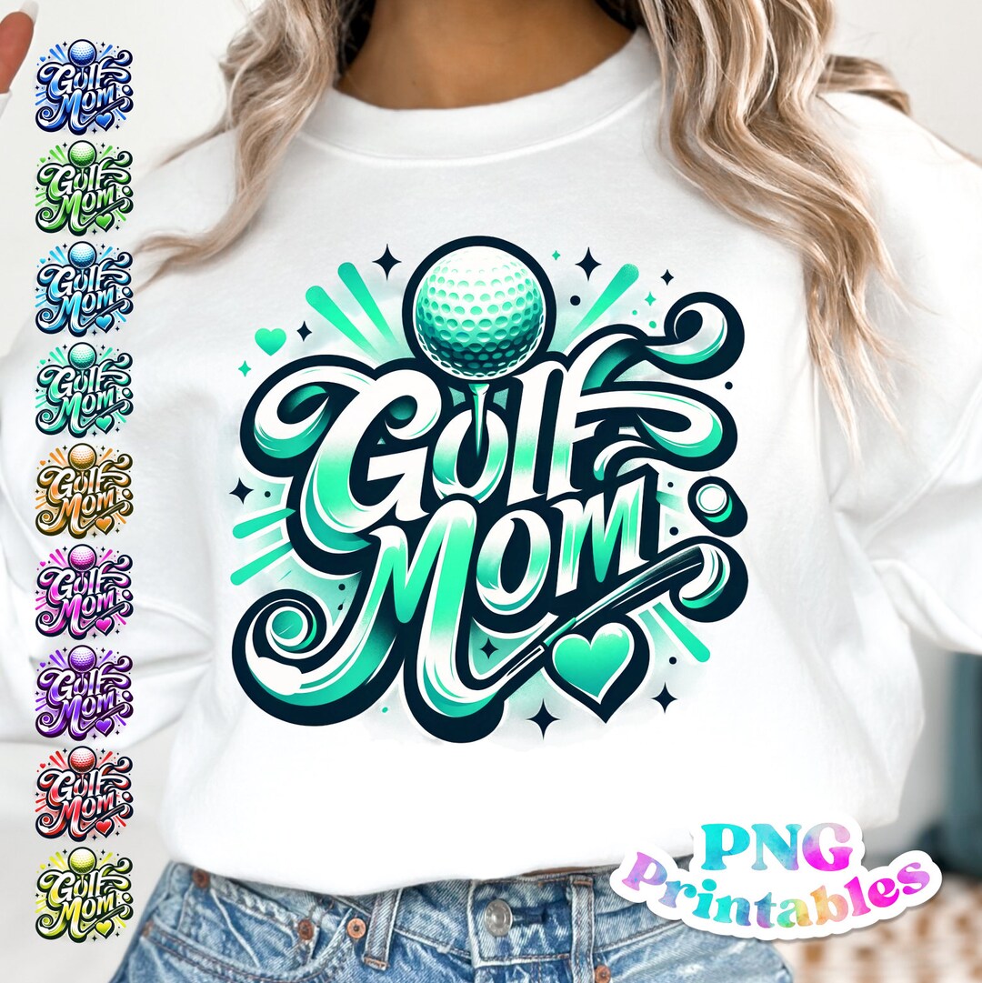 Golf Mom Png - Golf Png - Print File - Sublimation Design - Sports Png ...