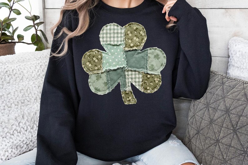 Patchwork Shamrock Png | St Patricks Day Clover Shirt Design ...