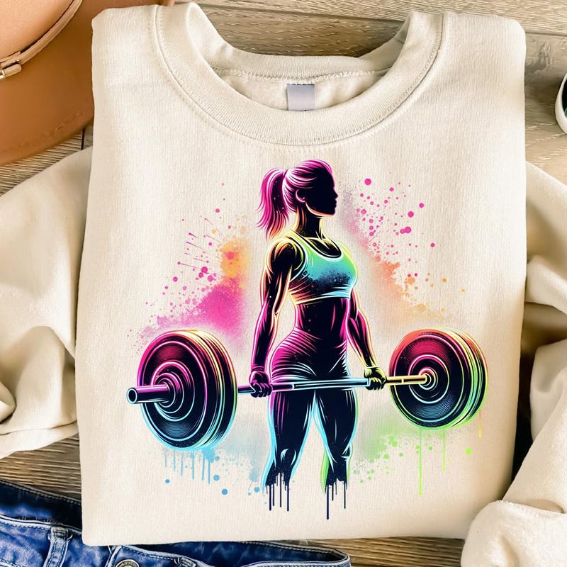 Female Power Lifter Art - Etsy UK