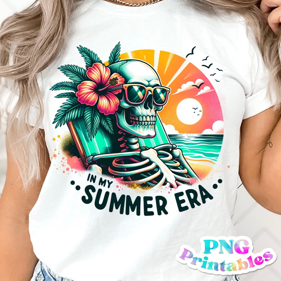 Summer Png - Skeleton Summer Png - Funny Png - Print File - Funny ...