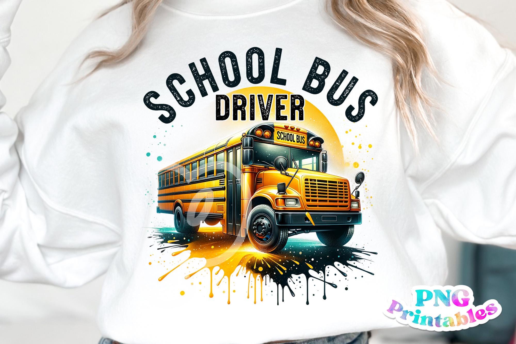 School Bus Driver Png - Occupation Png - Print File - Sublimation ...