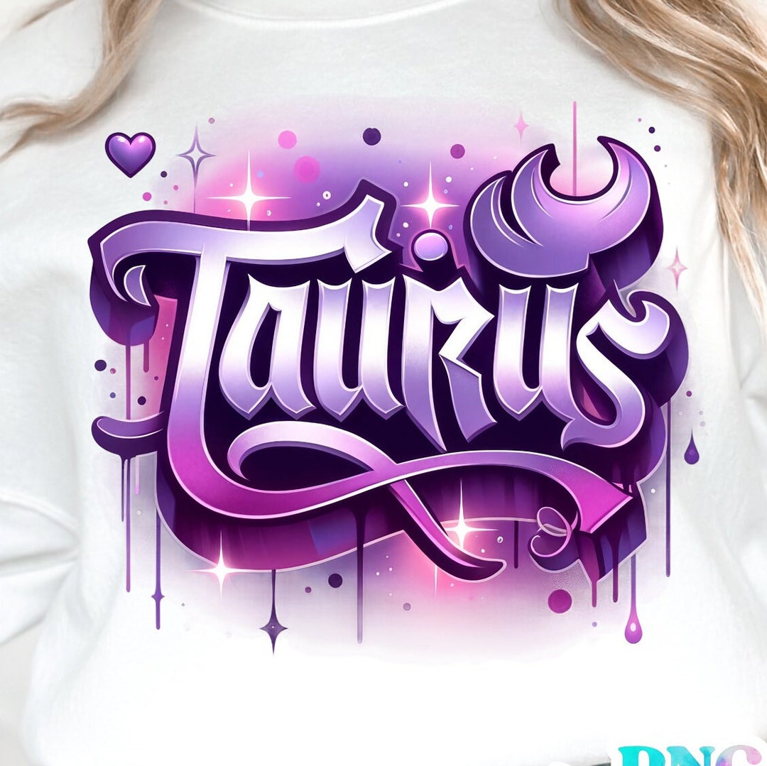 Taurus Png - Zodiac Png - Print File - Sublimation Design - Horoscope ...