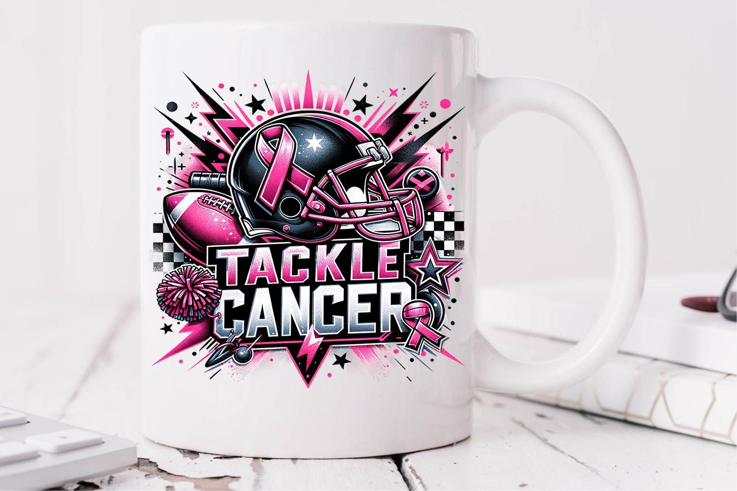 Tackle Cancer Football Png - Football Png - Print File - Sublimation ...
