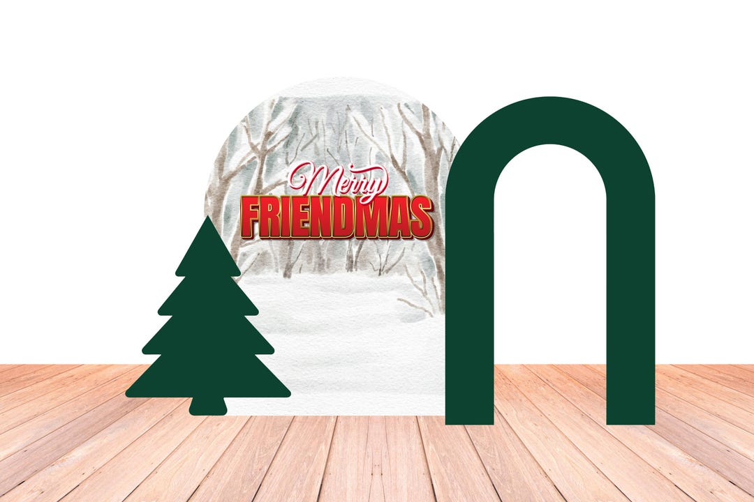Christmas Backdrop, Friendmas Decor, Christmas Decor, Large Photo ...