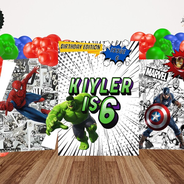 Superhero Backdrop - Etsy