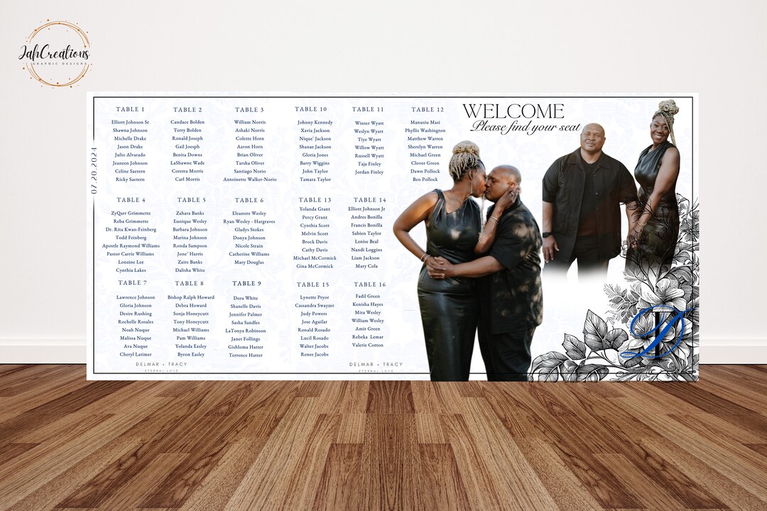 Seating Chart, Photo Boards, Large Photo, Panel Boards, Standees ...