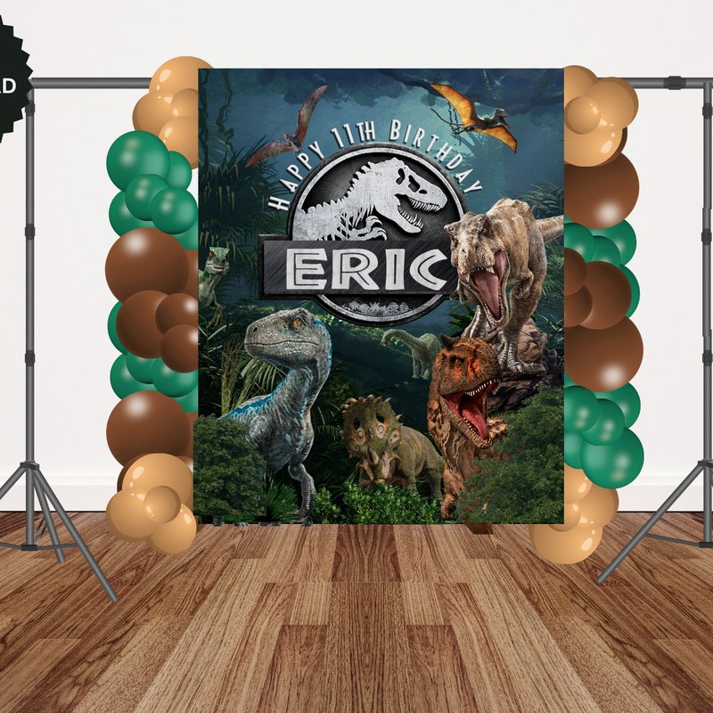Dinosaur Backdrop - Etsy