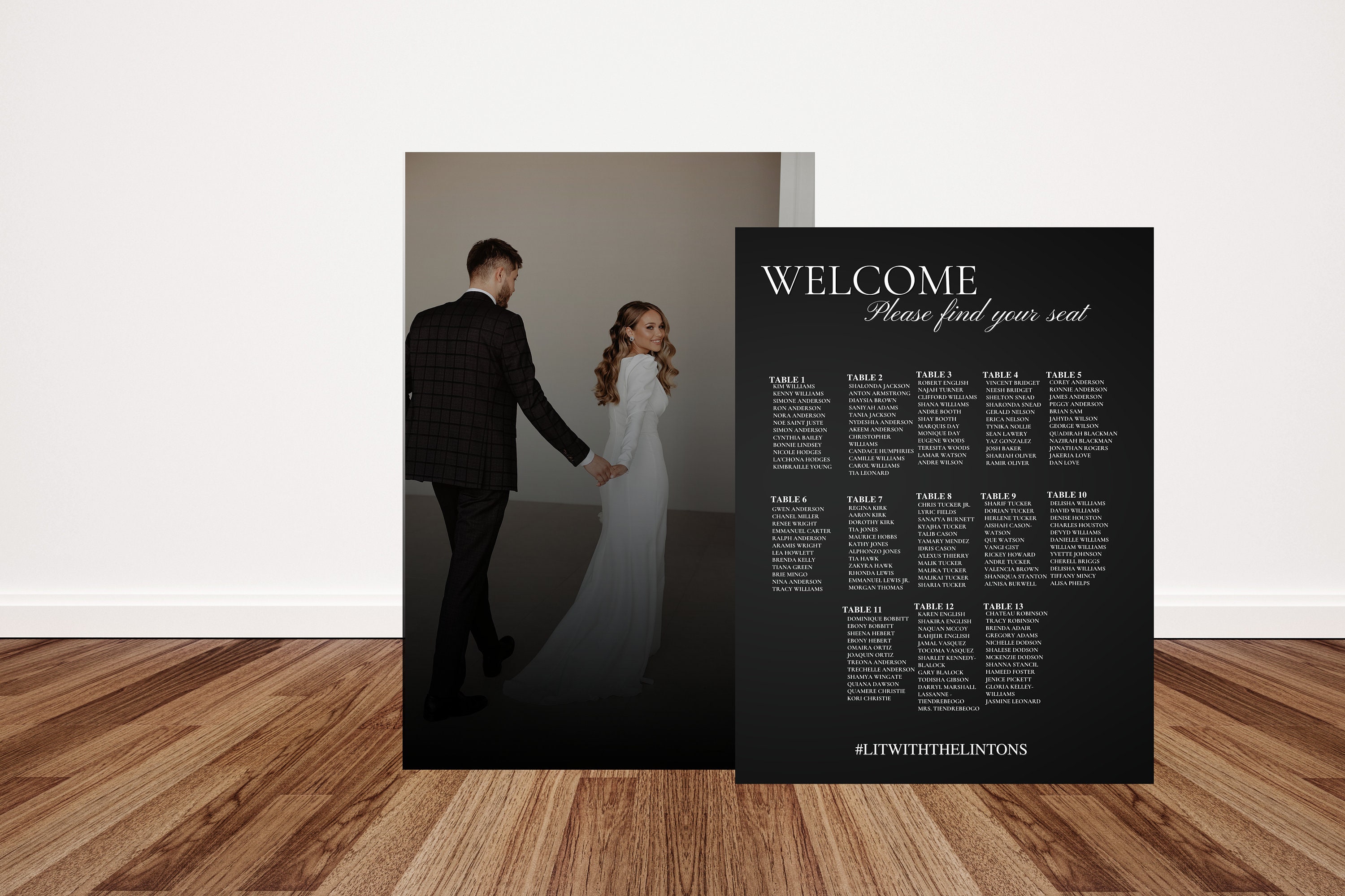Seating Chart, Photo Boards, Large Photo, Panel Boards, Standees ...