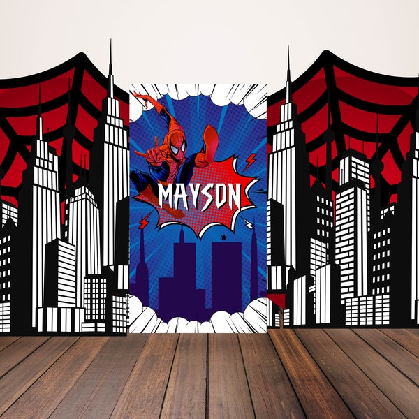 Superhero Backdrop - Etsy