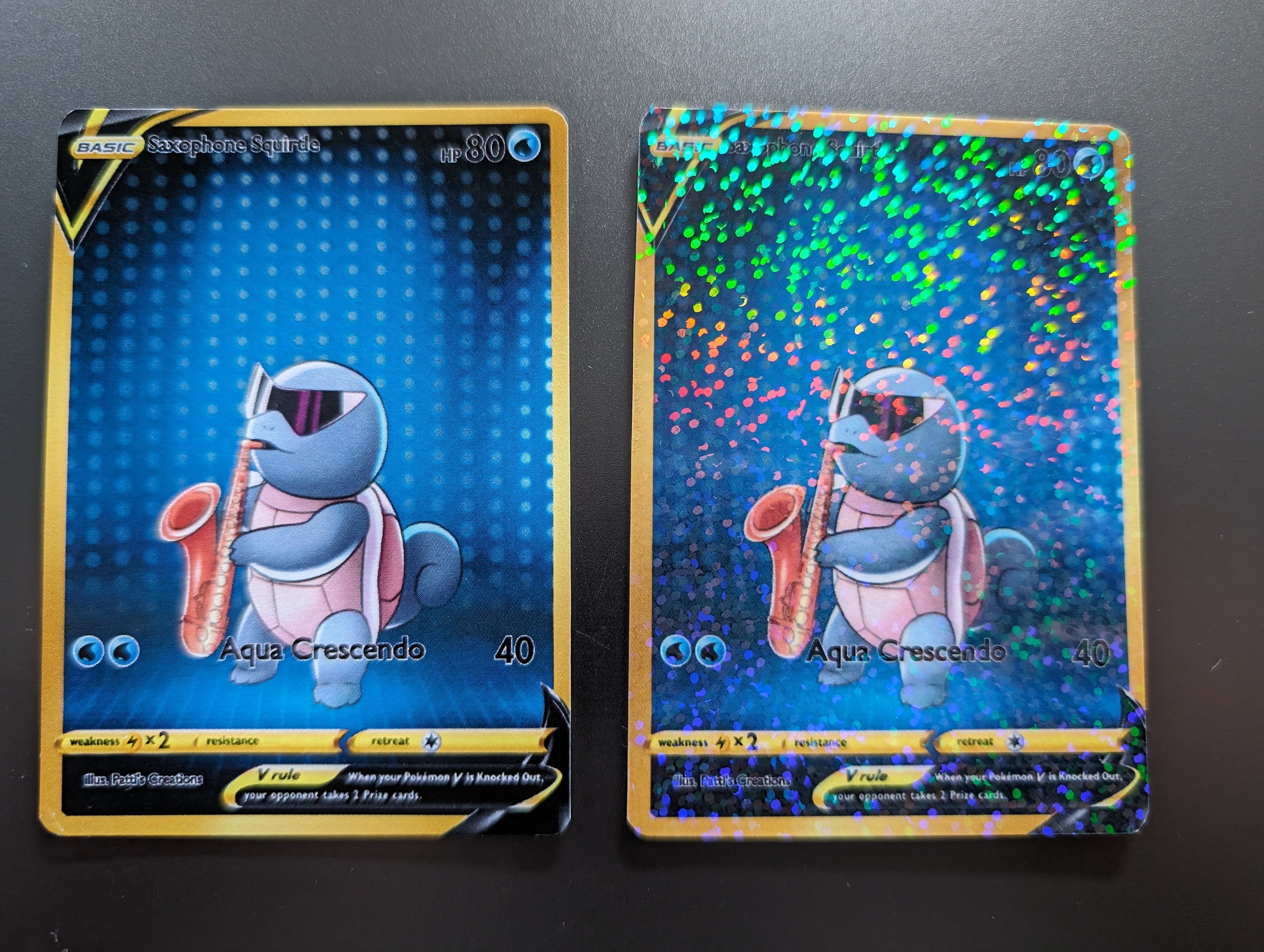 Saxophone Squirtle Pokemon Cards Custom Card Pokemon Trading Cards - Etsy