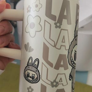 Labubu Brown PNG File for Glass Cups - Etsy