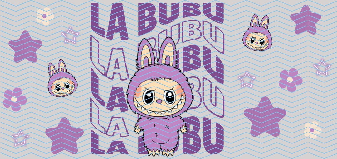 Purple Labubu PNG for Sublimation - Etsy