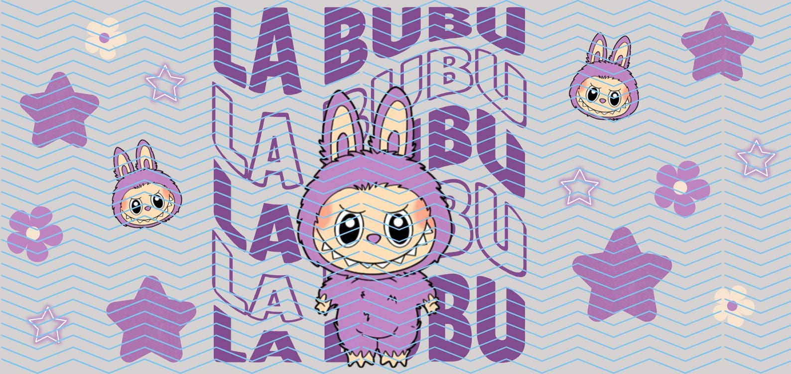 Purple Labubu PNG for Sublimation - Etsy