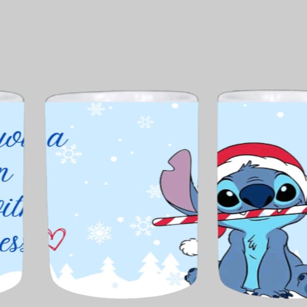 Stitch Christmas Mug - Etsy