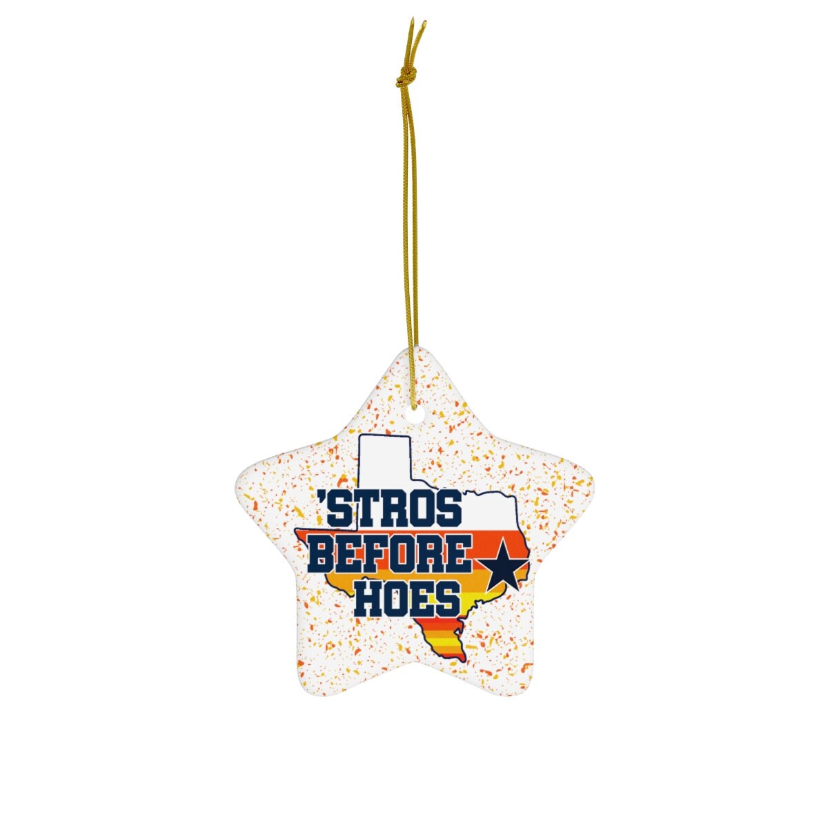 Houston Christmas Tree Holiday Ornament, 'stros Over Hoes, Baseball ...