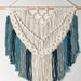 Medium Blue Macramé Wall Hanging | Wall Art | Boho Décor | ASSORTED ...