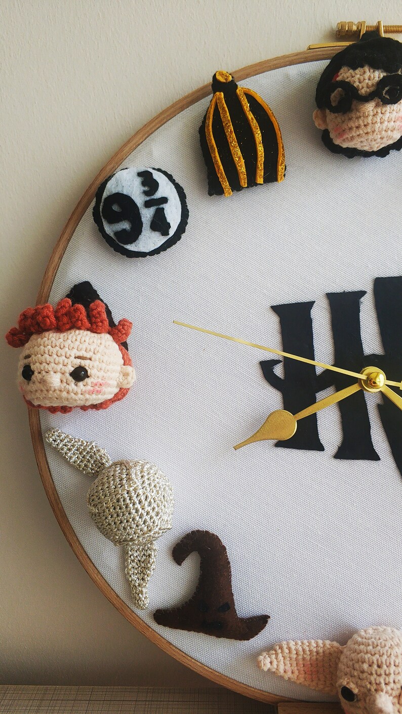 Harry Potter Wall Clock | Amigurumi Clock | Harry Potter Design ...