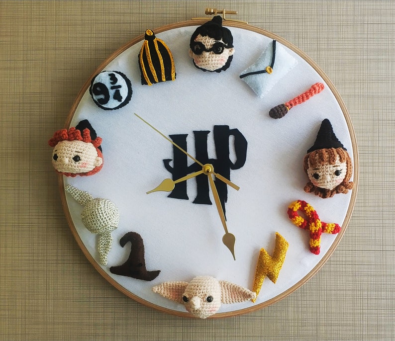 Harry Potter Wall Clock | Amigurumi Clock | Harry Potter Design ...