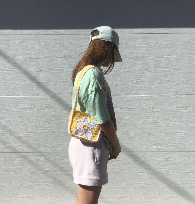 Yellow Daisy Mini Shoulder Bag - Etsy