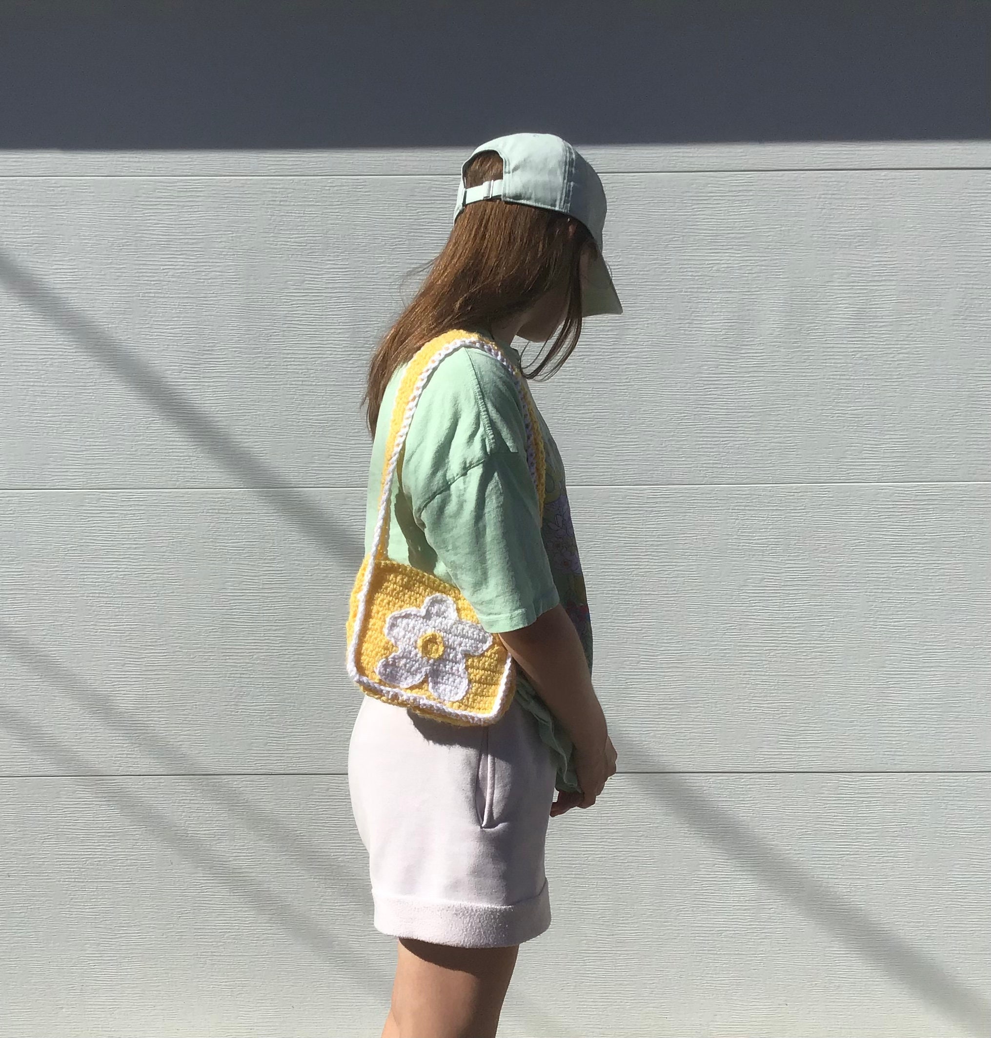 Yellow Daisy Mini Shoulder Bag - Etsy