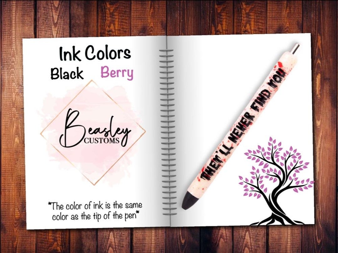 Blood Splatter Pen / They'll Never Find You / Glow in the Dark - Etsy