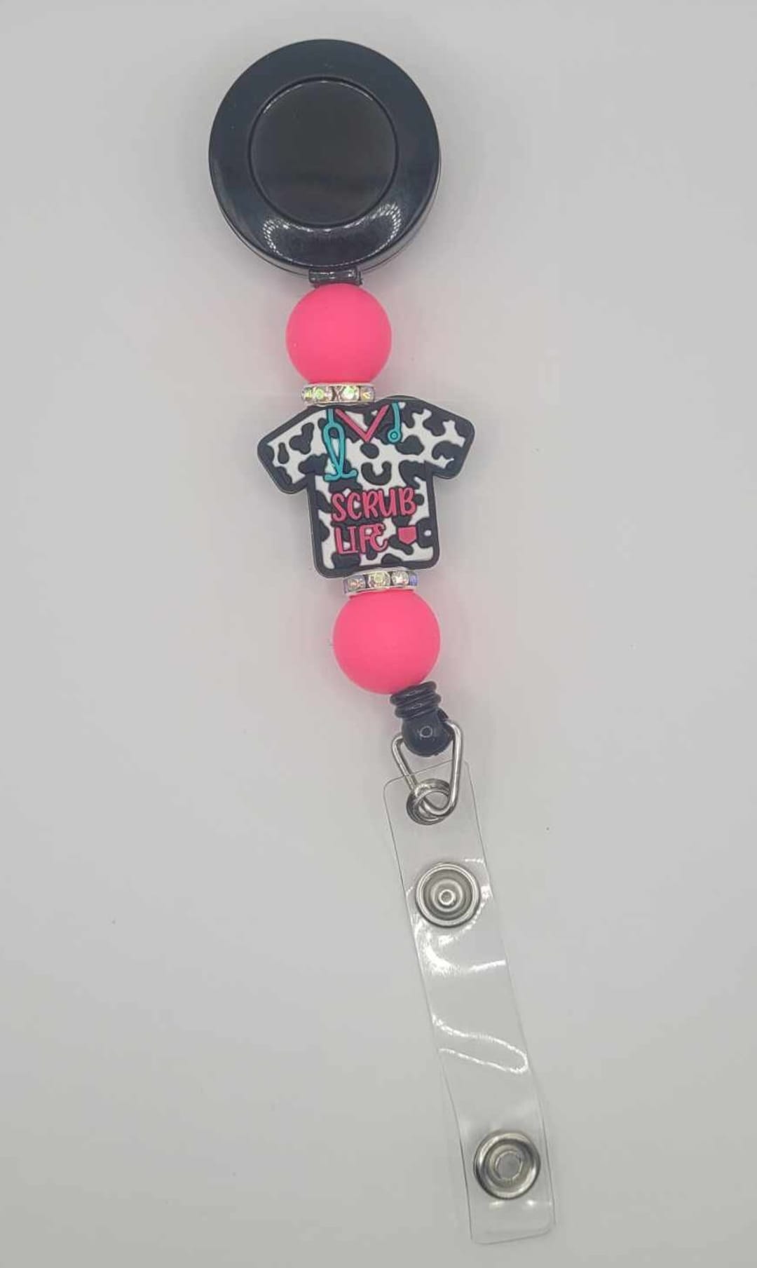 Beaded Badge Reel, Badge Reel, Custom Beaded Designs, Silicone Beaded ...