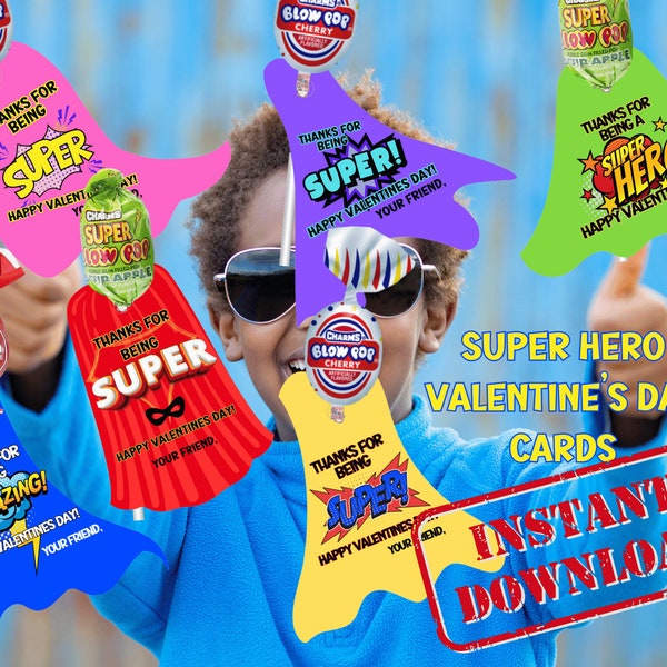 Superhero Lollipop - Etsy