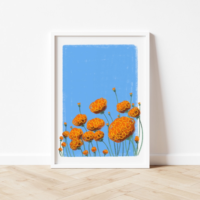 Marigold Print - Etsy