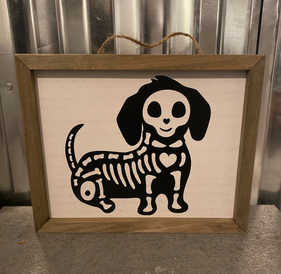 Halloween Weiner Dog Sign - Etsy