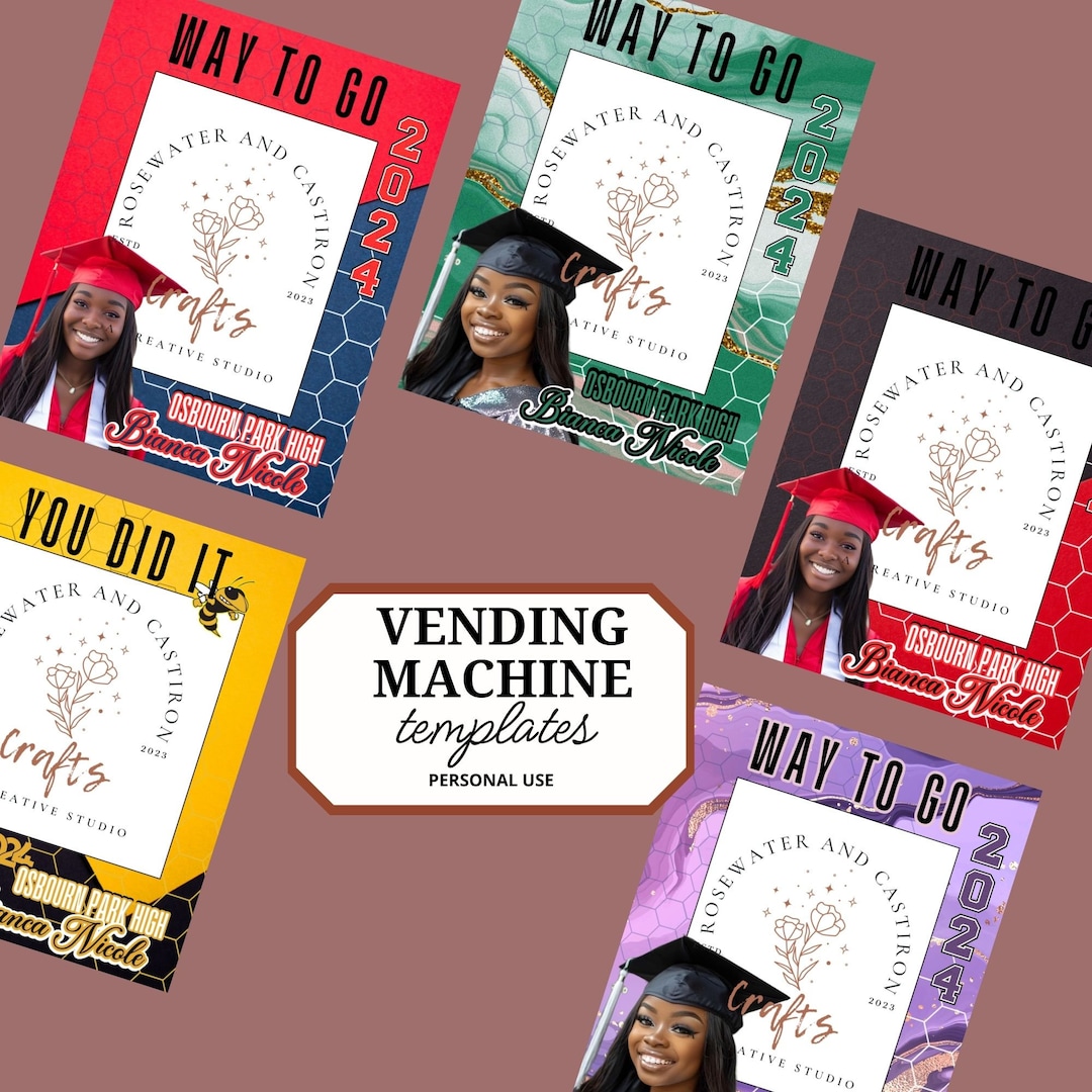 Vending Machine , Photo Frame Prop Favor Front Panel Graduation Bundle ...