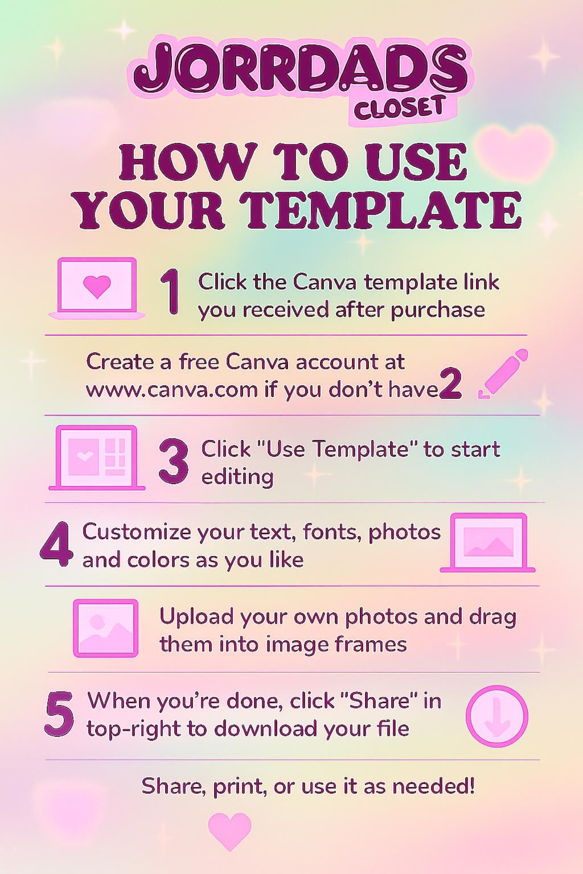 Custom Spotify Song Card for Couples | Editable Canva Template ...
