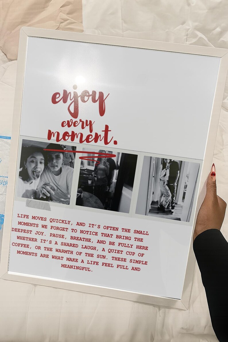 Editable Love Collage Canva Template Sentimental Couples Memory Digital ...