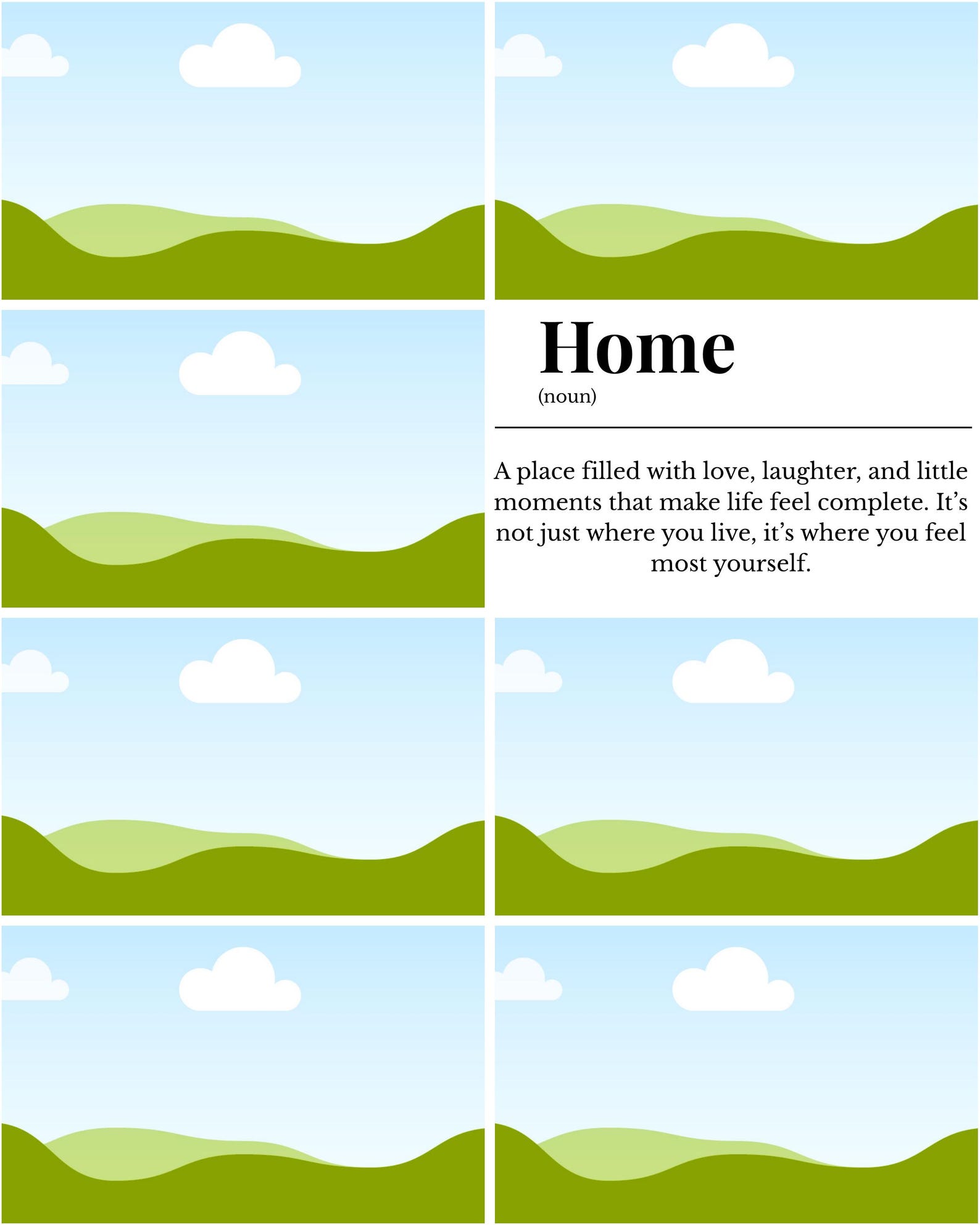 Home Photo Collage Canva Template | Editable Digital Couples Poster ...