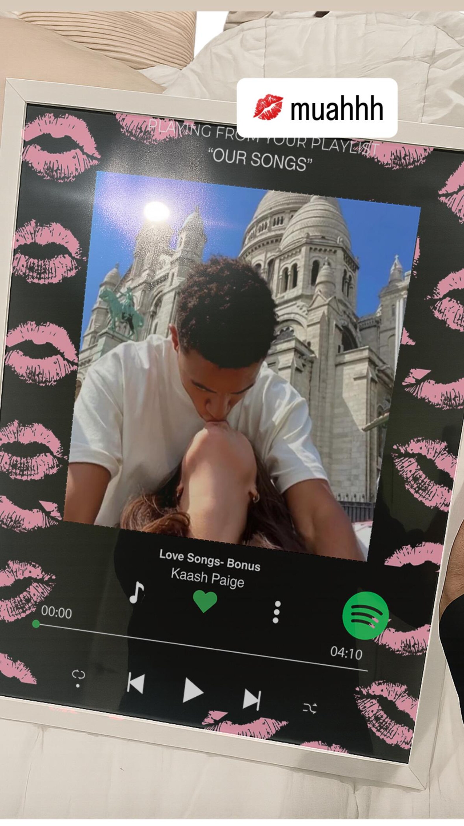 Custom Spotify Song Card for Couples | Editable Canva Template ...