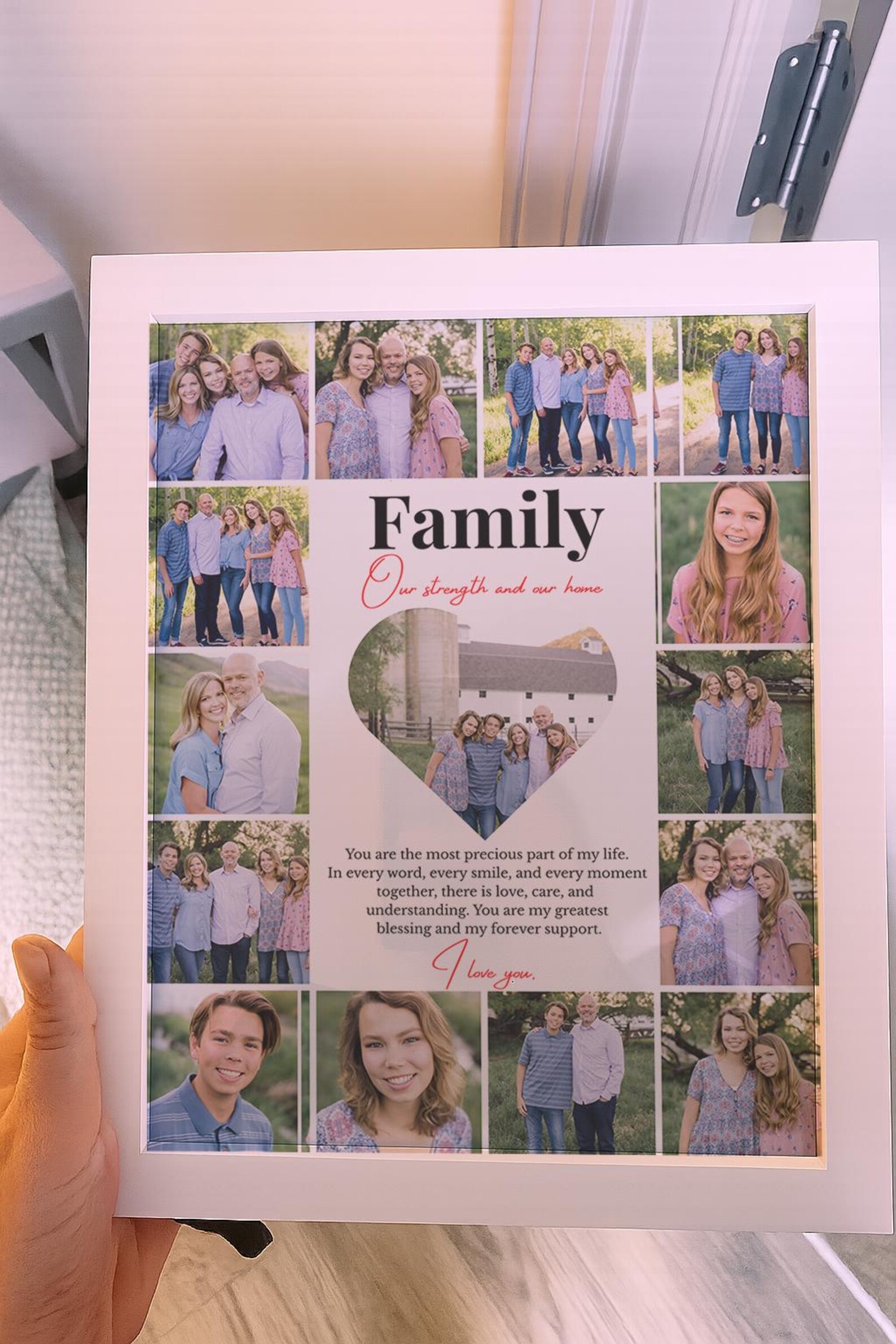 Family Canva Template Color | Editable Digital Photo Collage ...