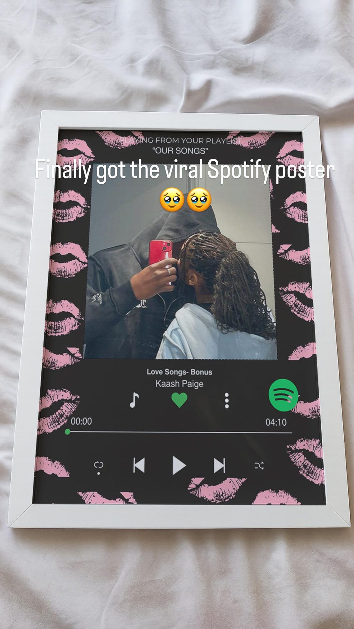 Custom Spotify Song Card for Couples | Editable Canva Template ...